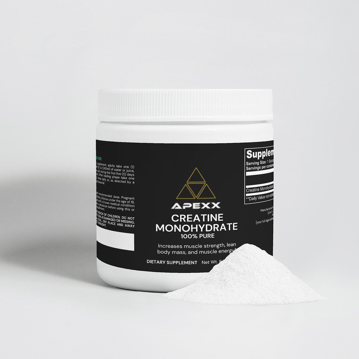Apexx Creatine Monohydrate – Apexx Supplements